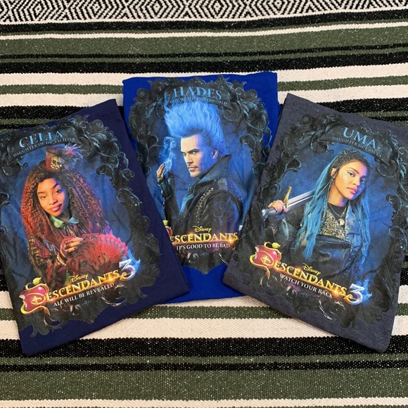 Disney | Shirts | Disney Descendants Tshirt Bundle | Poshmark